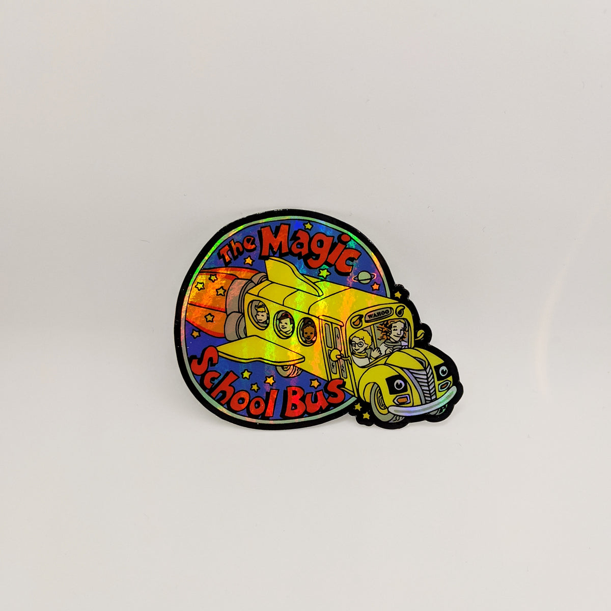 Magic School Bus Logo Holographic Sticker – Stickerfule