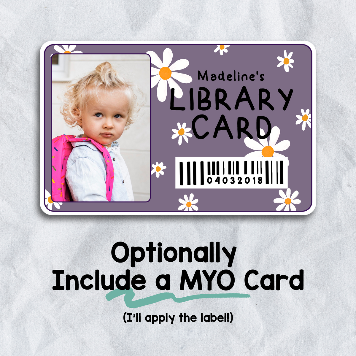 Customized Yoto "Library Card" for Library System (Make your own/MYO c ...