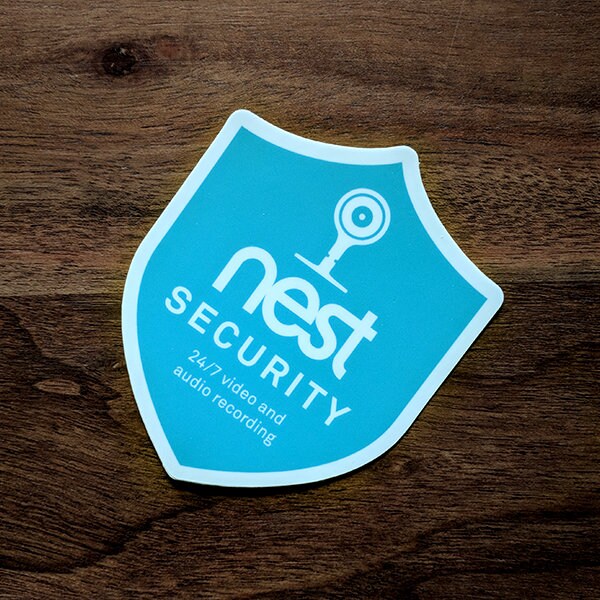 Nest Security Cam Badge/Shield sticker replacement (outdoor or indoor ...